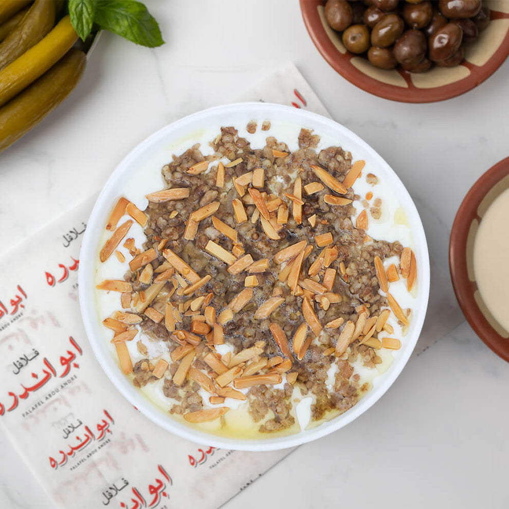 Lebanese Fattet Qawarma Plate